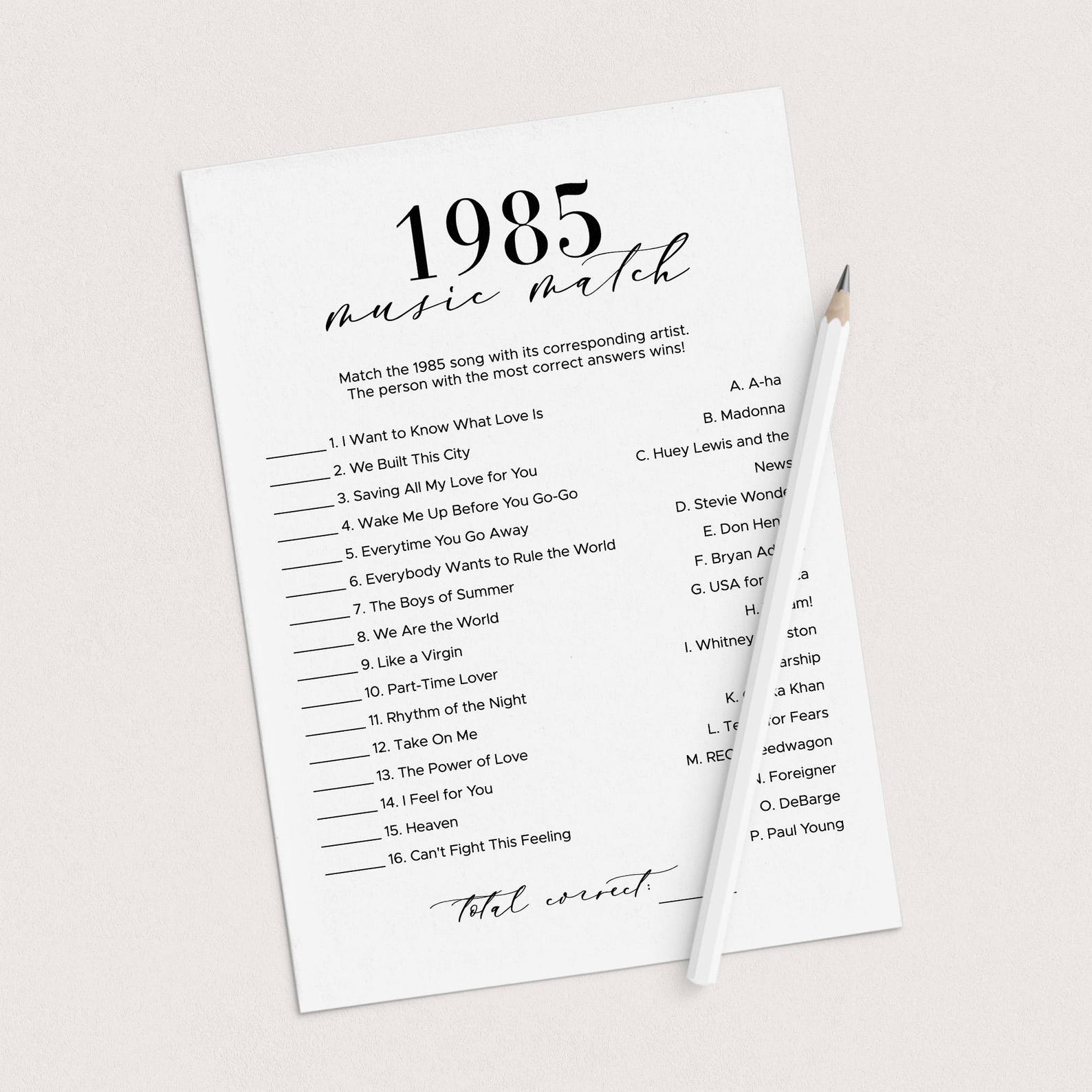40th Birthday Games Bundle for Her or Him Birthday Party Like Its 1985 ...