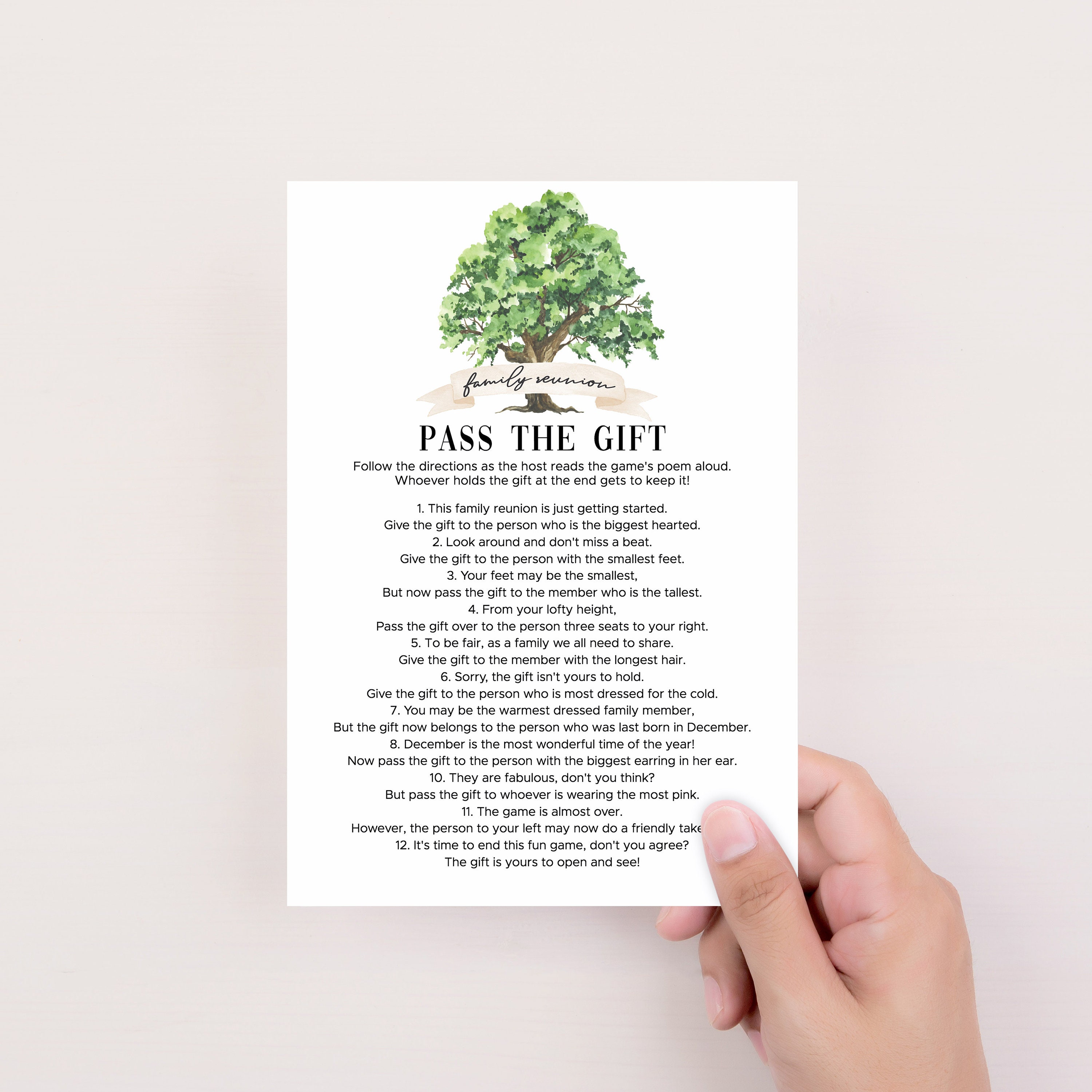 Family Reunion Poems Printable