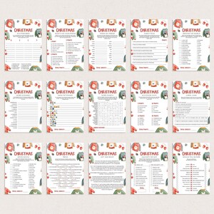 Ugly Sweater Party Games Bundle Printable Ugly Christmas Jumper Event ...
