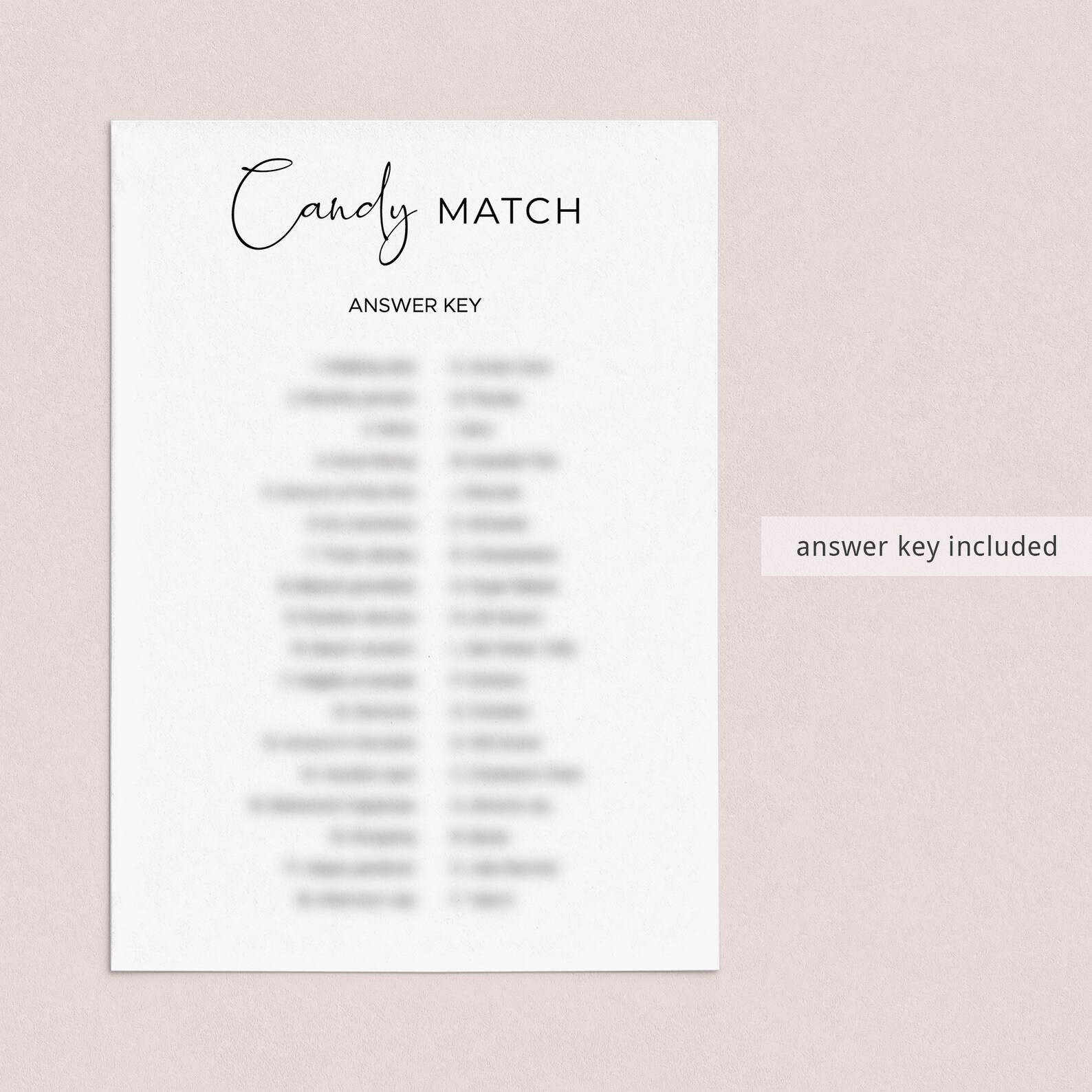 Retirement Candy Match Game Printable Black and White Activity Ideas ...