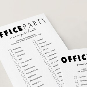 Work Party Games Bundle Printable Modern Office Party Games for ...