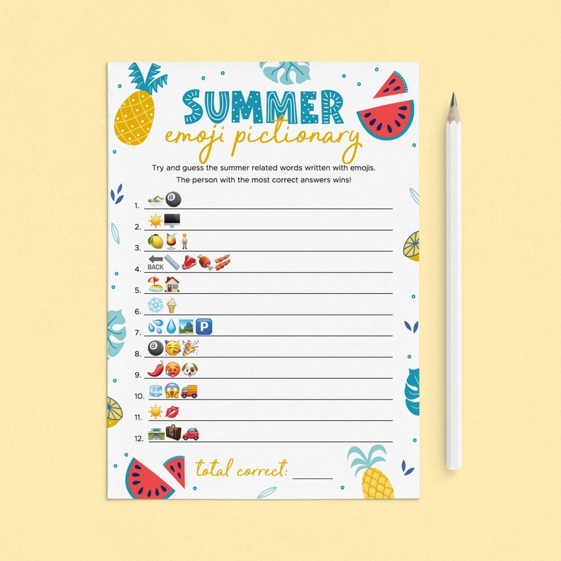 Summer Games Bundle for Kids and Adults Editable Vacation Activities ...