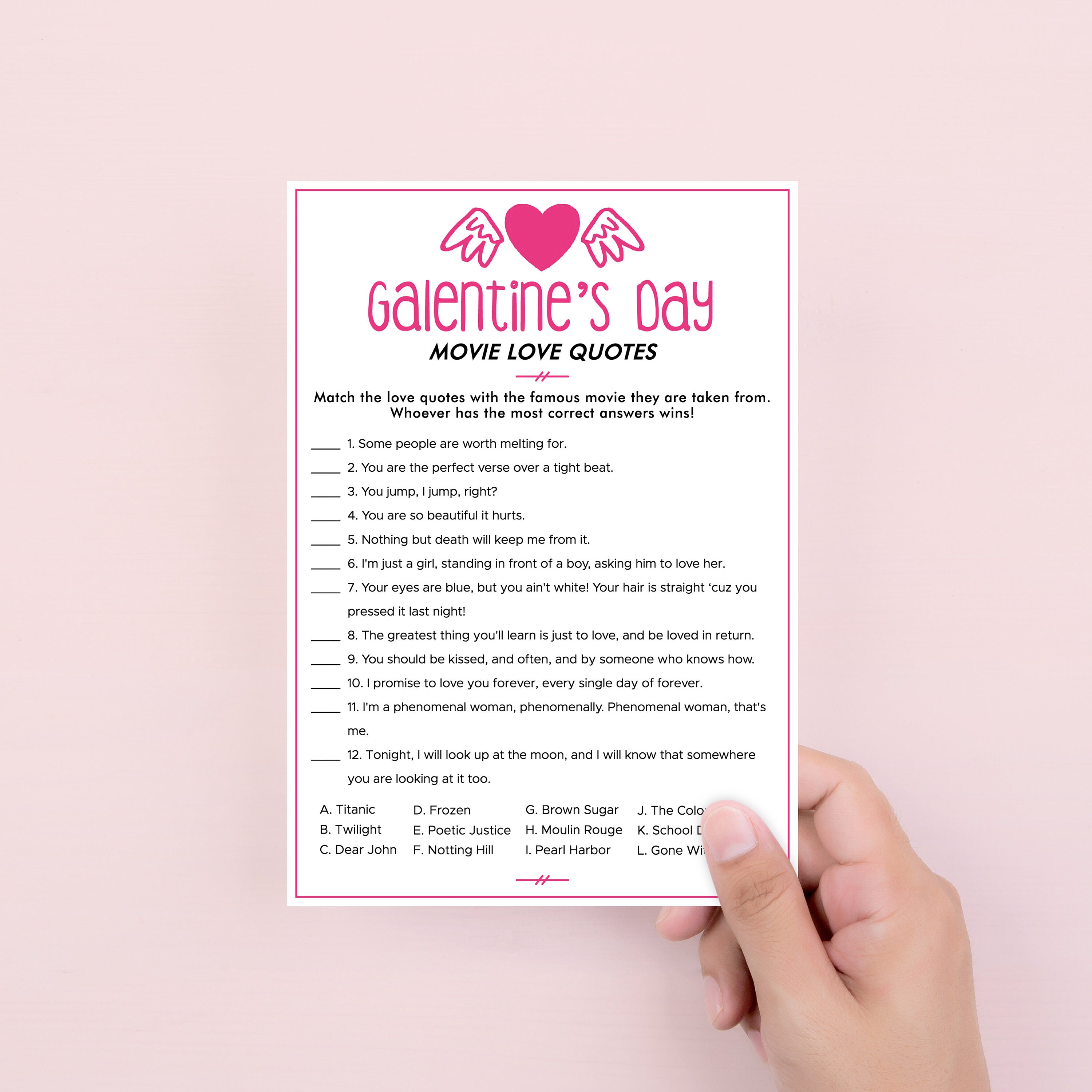 Galentines Day Games Bundle Dirty Minds Hot Pink Ladies Night Activity ...