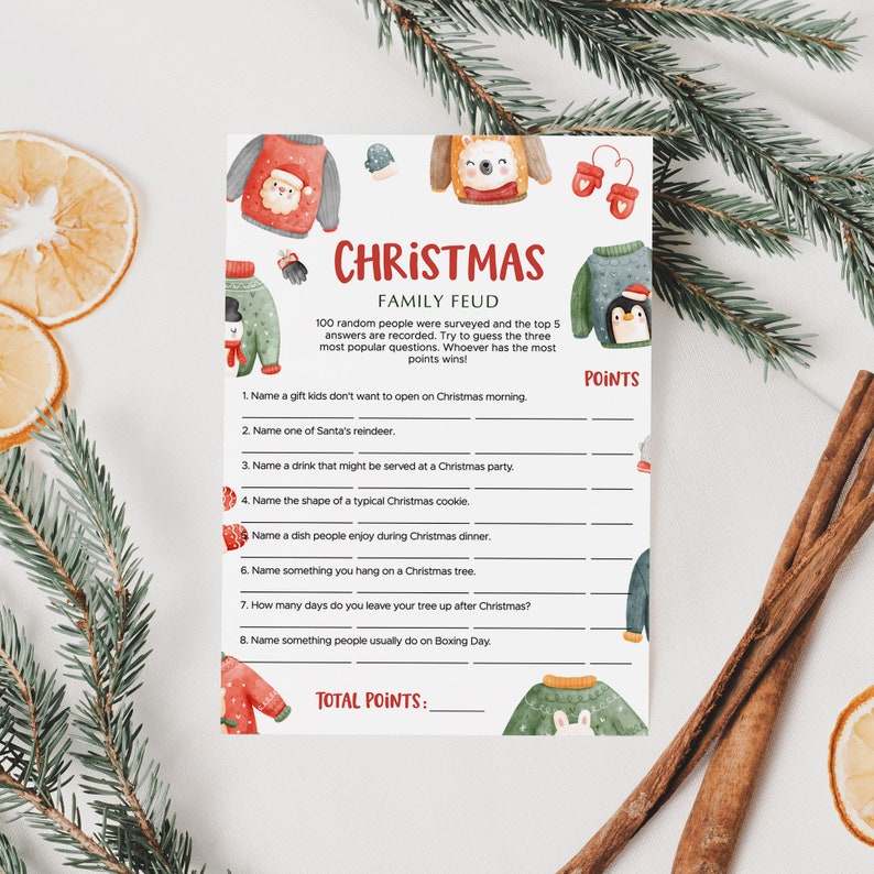 Ugly Sweater Party Games Bundle Printable Ugly Christmas Jumper Event ...