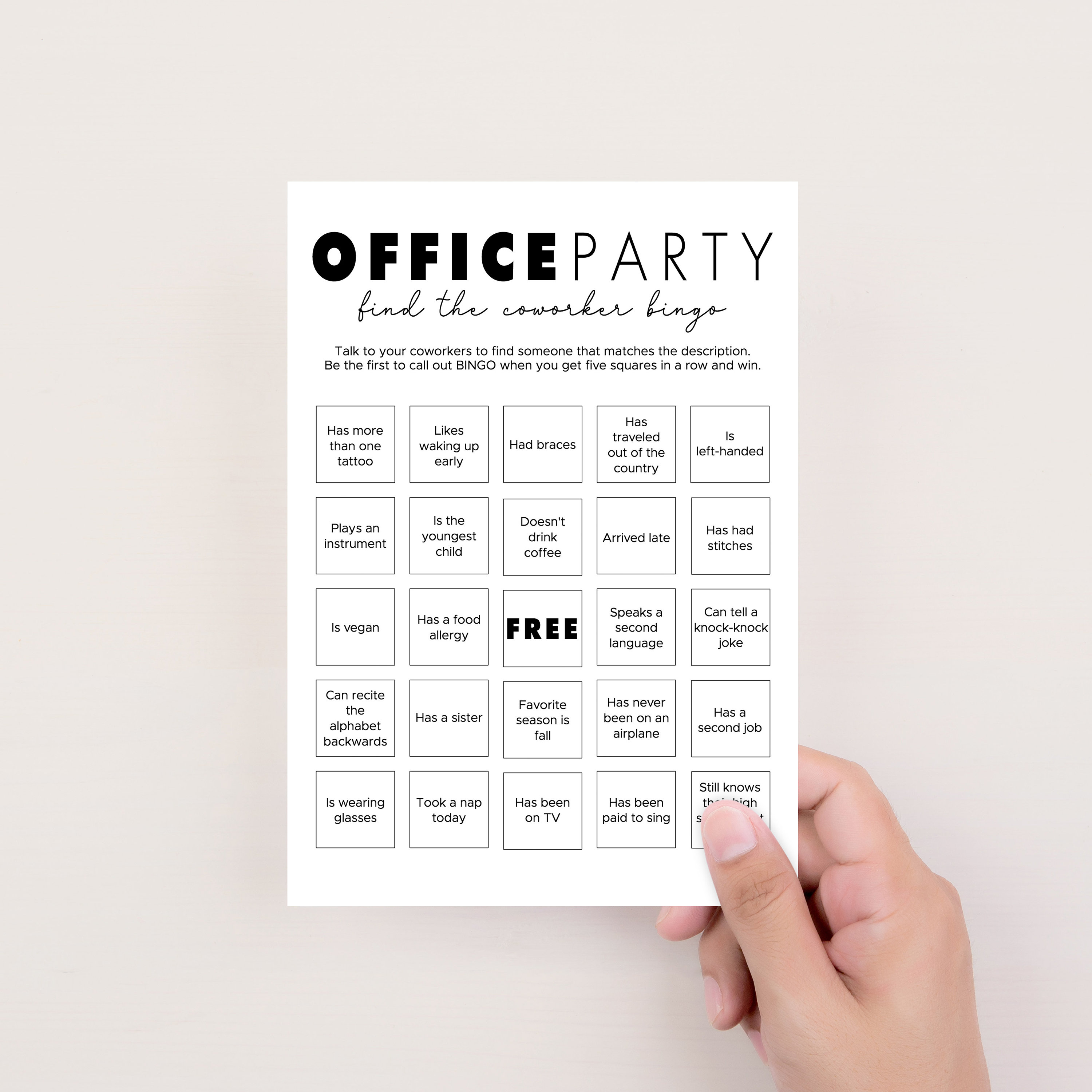 Work Party Games Bundle Printable Modern Office Party Games for ...