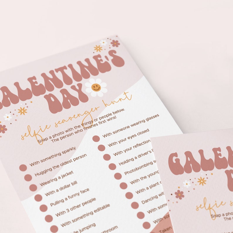 Galentines Day Games Bundle Printable Groovy Galentine's Party ...