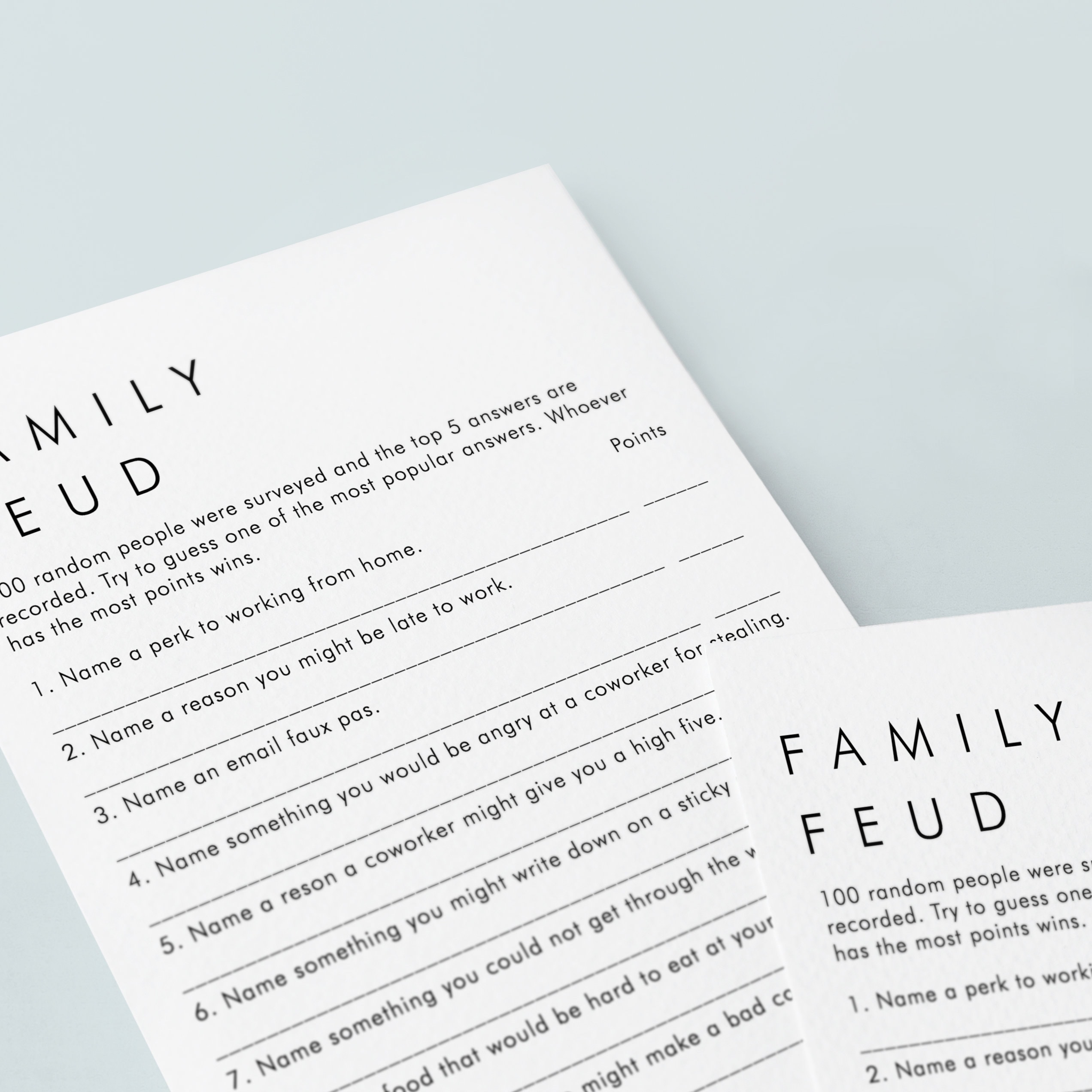 Minimalist Office Party Games for Coworker Party Activities Bundle ...