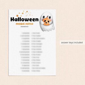 Cute Halloween Games Pack for Kids and Adults Watercolor Ghost Themed ...