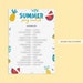 Summer Song Match Game Instant Download Summertime Music Matching Game ...
