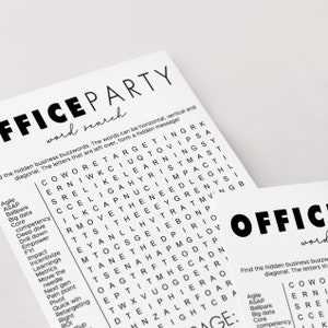 Office Party Game Templates | 8 Work Party Games, Find the Coworker ...