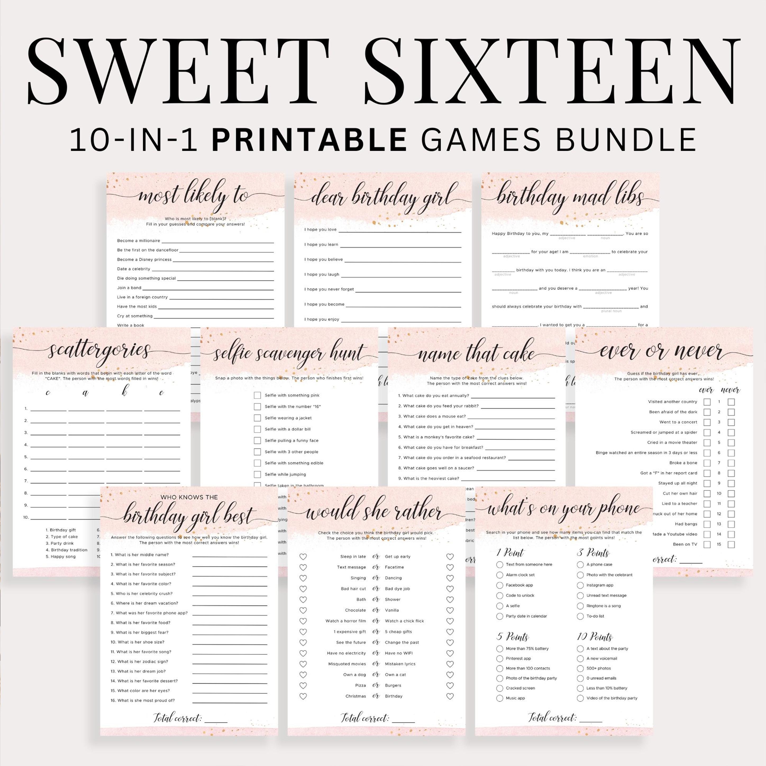 Sweet 16 Party Checklist 31 Sweet Sixteen Ideas | Sweet Sixteen, Sweet
