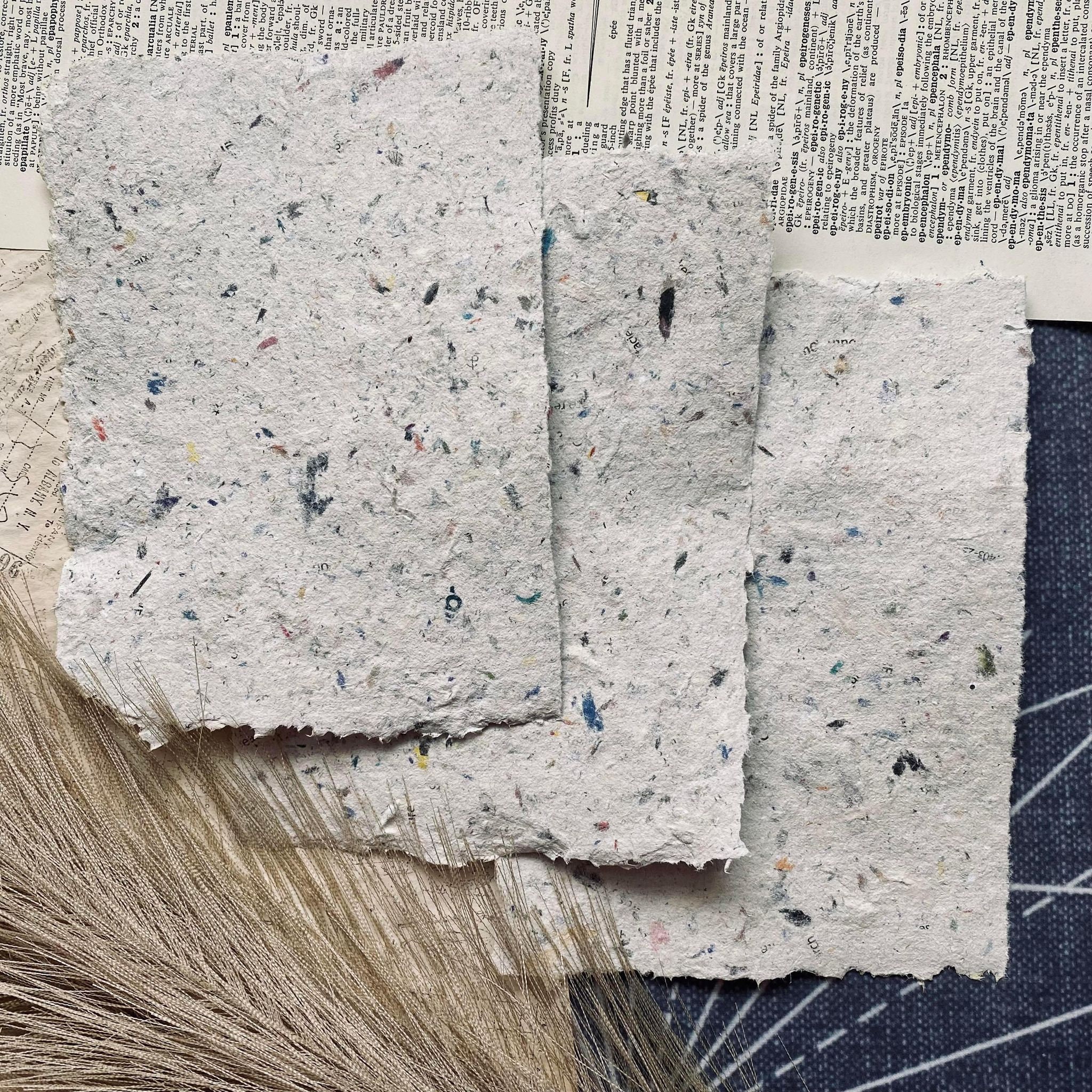 Handmade Paper Recycled Paper DIY Paper Paper Bundle - Etsy