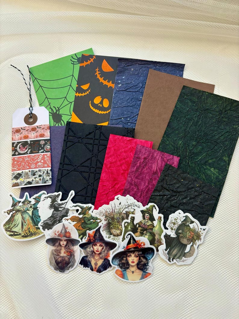 Halloween Themed Assorted Paper Craft Bundle | Witches | Bats ...