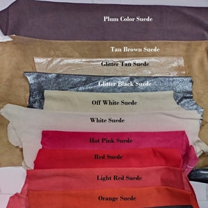 SUEDE HIDES Several Colors Choose From Various Thicknesses Genuine ...