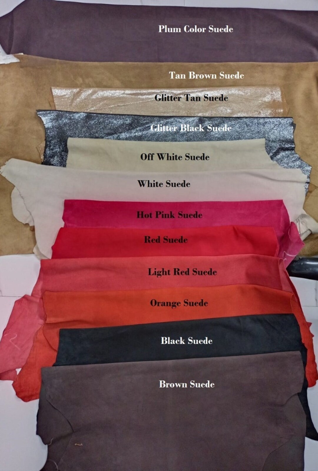 SUEDE HIDES Several Colors Choose From Various Thicknesses Genuine ...