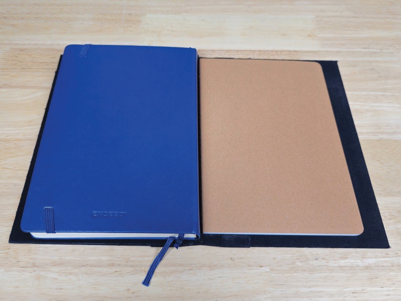 A5 Carbon Fiber Notebook Cover With Pockets, Refillable Journal Cover ...