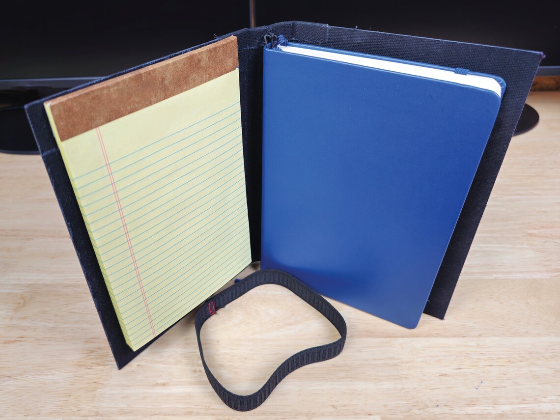 A5 Carbon Fiber Notebook Cover With Pockets, Refillable Journal Cover ...