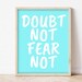 Doubt Not Fear Not, Bible Art, LDS Wall Décor, LDS Primary Art, Relief ...