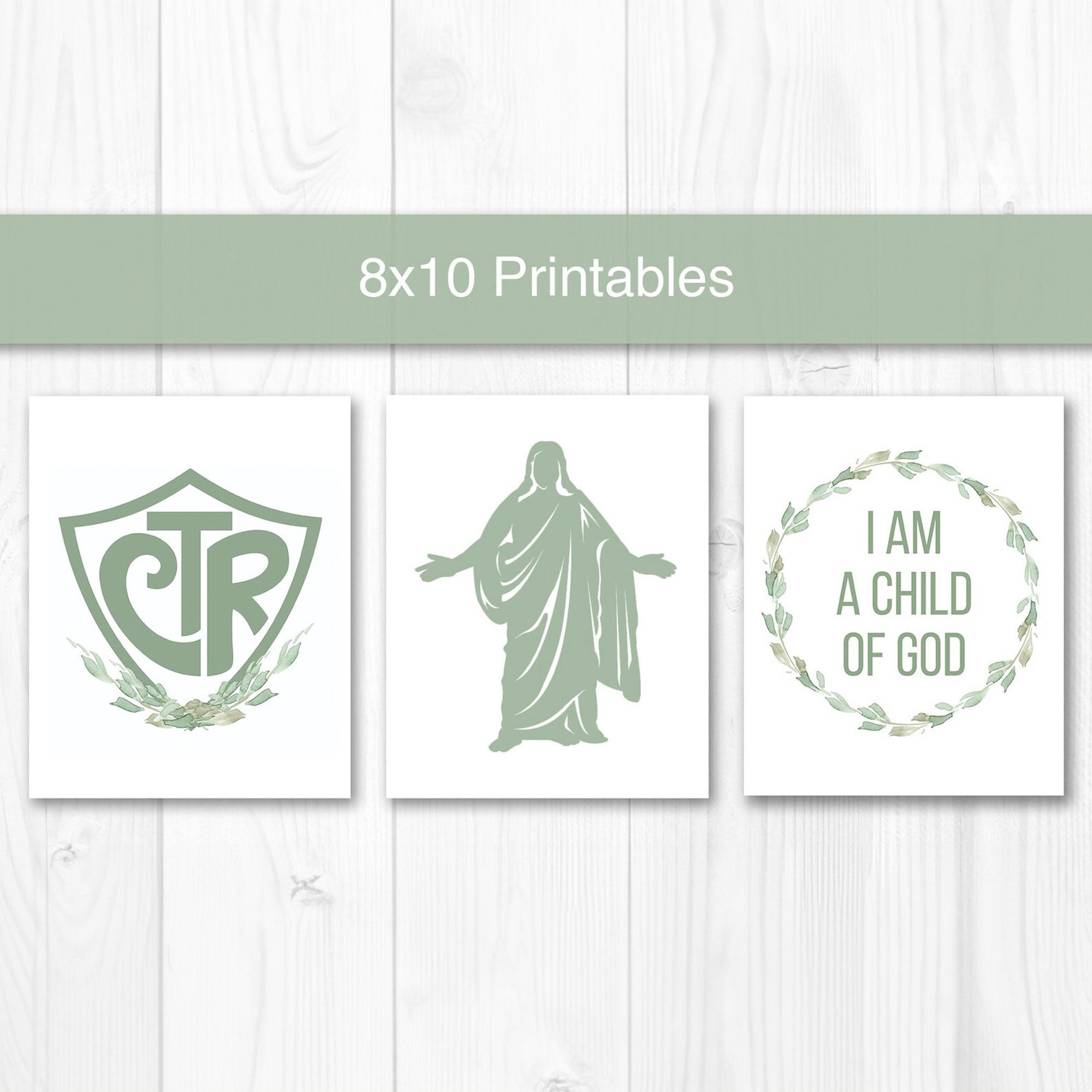 LDS Baptism, CTR Printable, LDS Missionary Art, Lds Baptism Display ...
