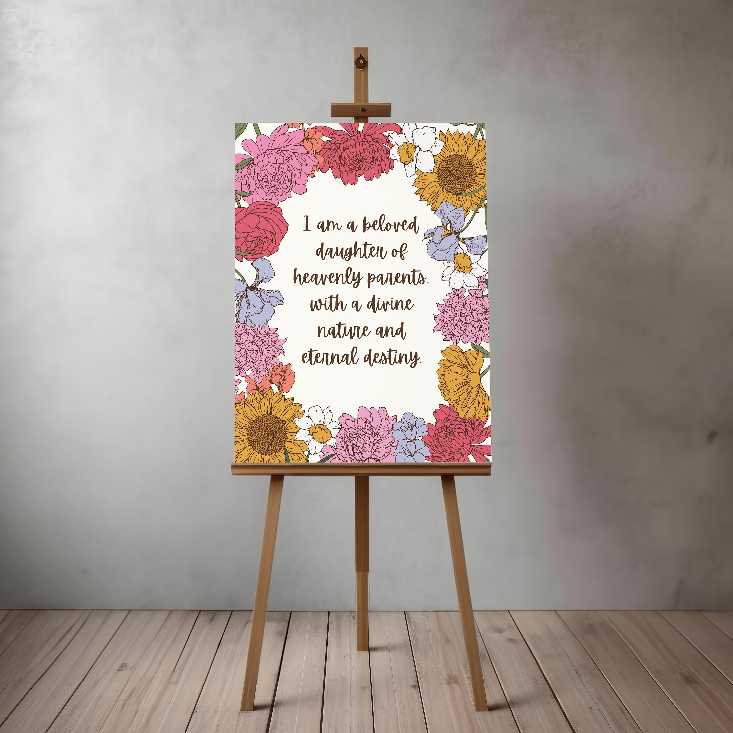 LDS Young Women Theme, LDS Youth Poster, Ldsart, Lds Printable, Lds ...