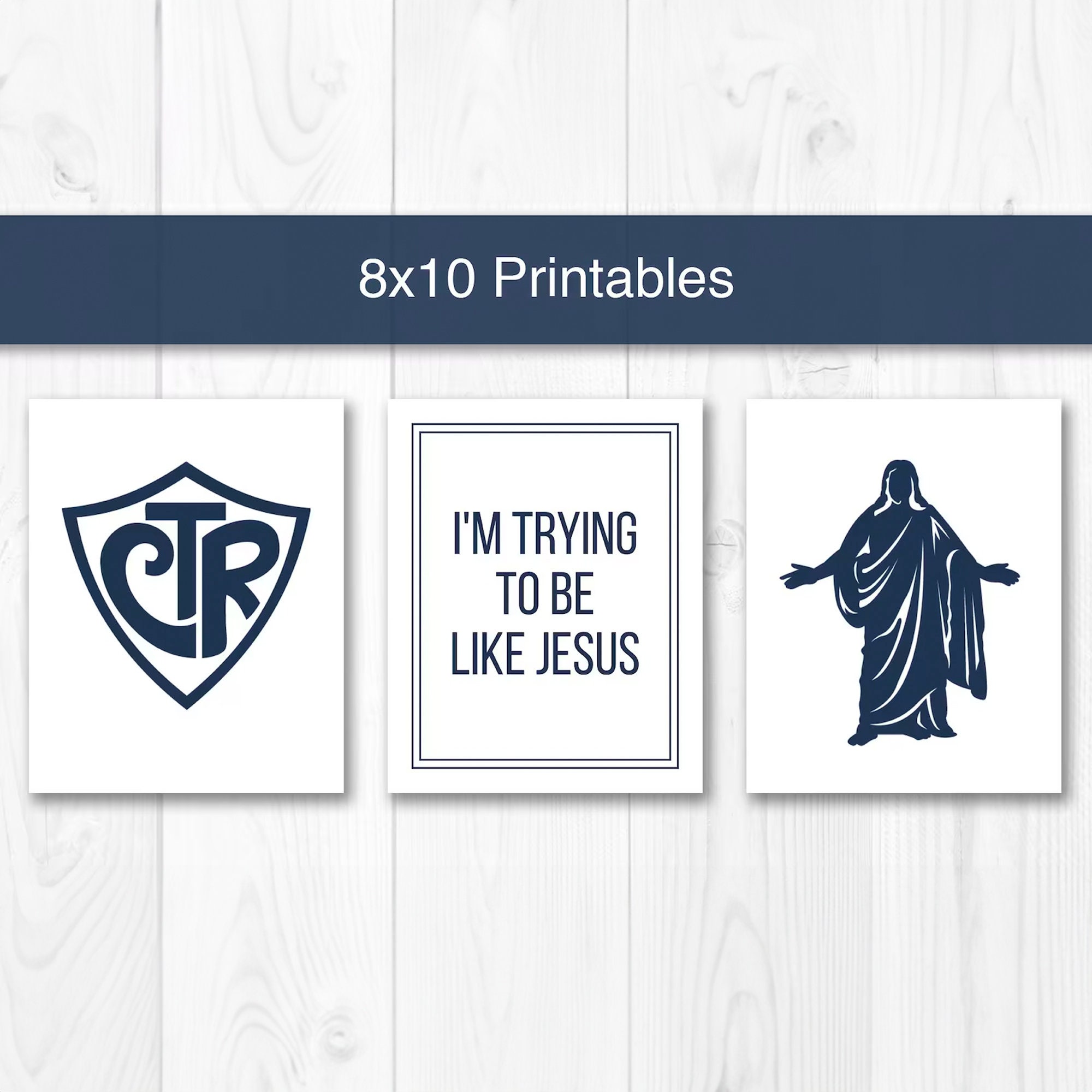 LDS Baptism Display, CTR Printable, LDS Missionary Art, Lds Baptism ...