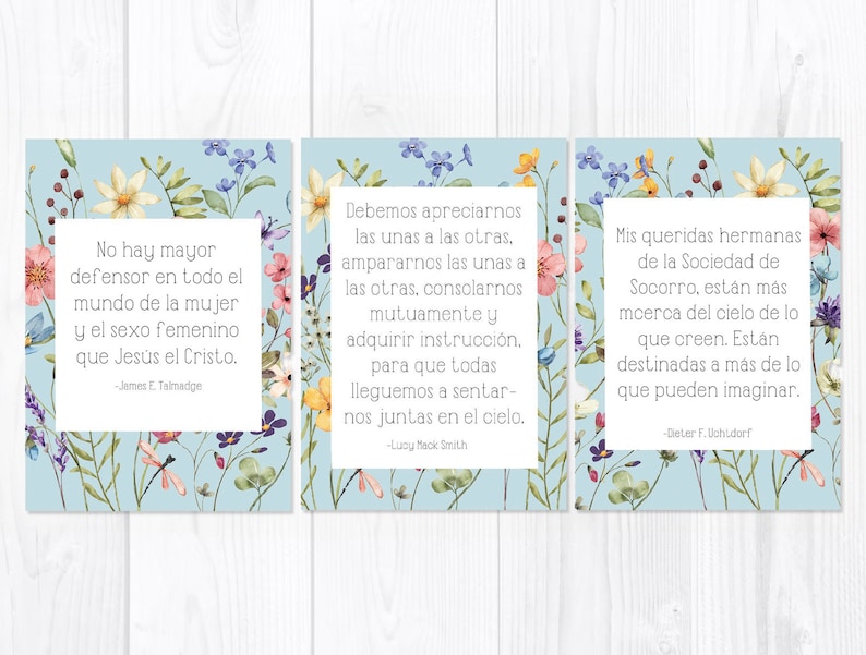 Spanish LDS Relief Society Bulletin Board, Español Ministering Notes ...