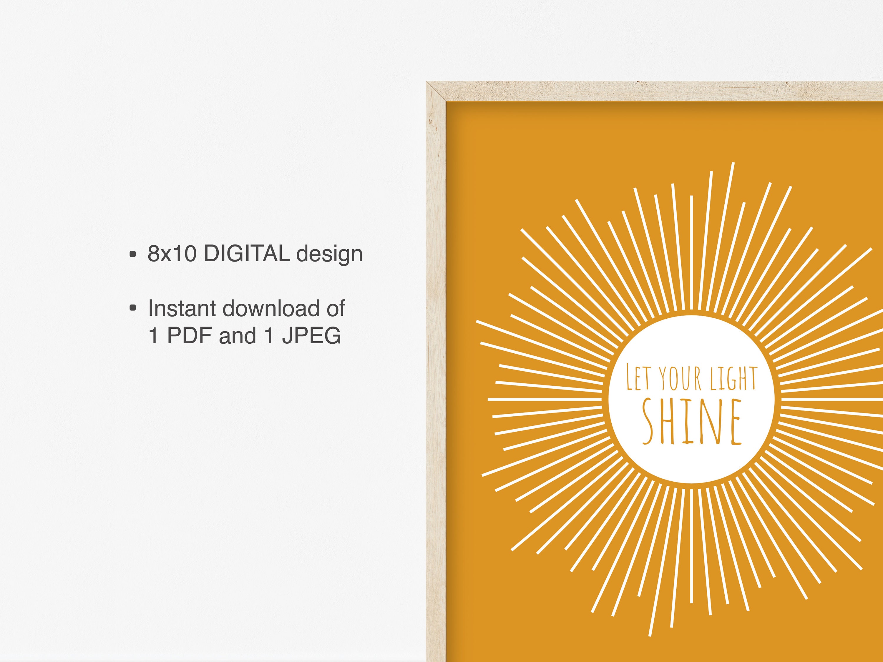 Let Your so Light Shine, LDS Art, LDS Wall Décor, Minimalist Scripture ...