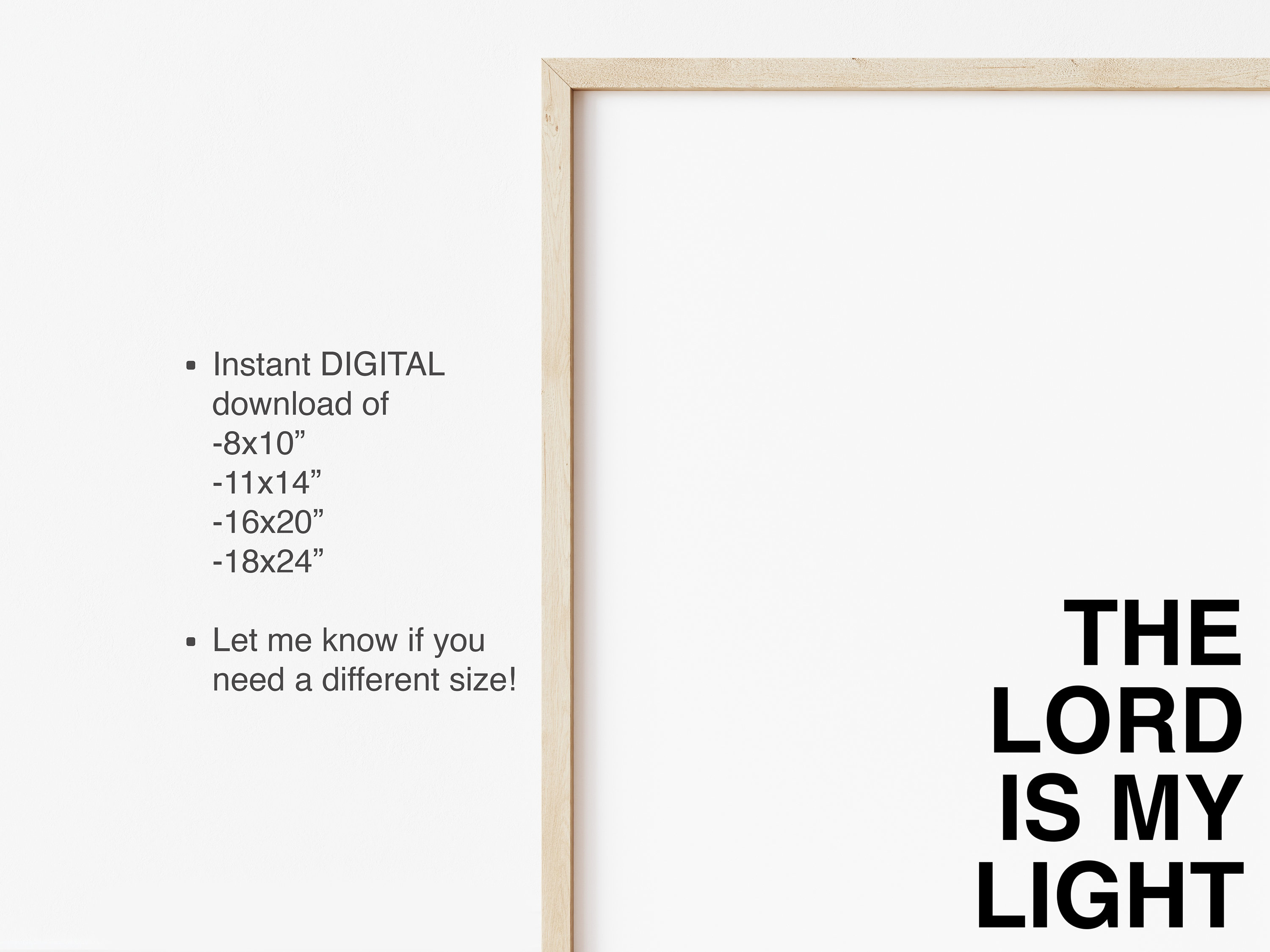 The Lord is My Light Print, LDS Art, LDS Wall Décor, LDS Primary Art ...