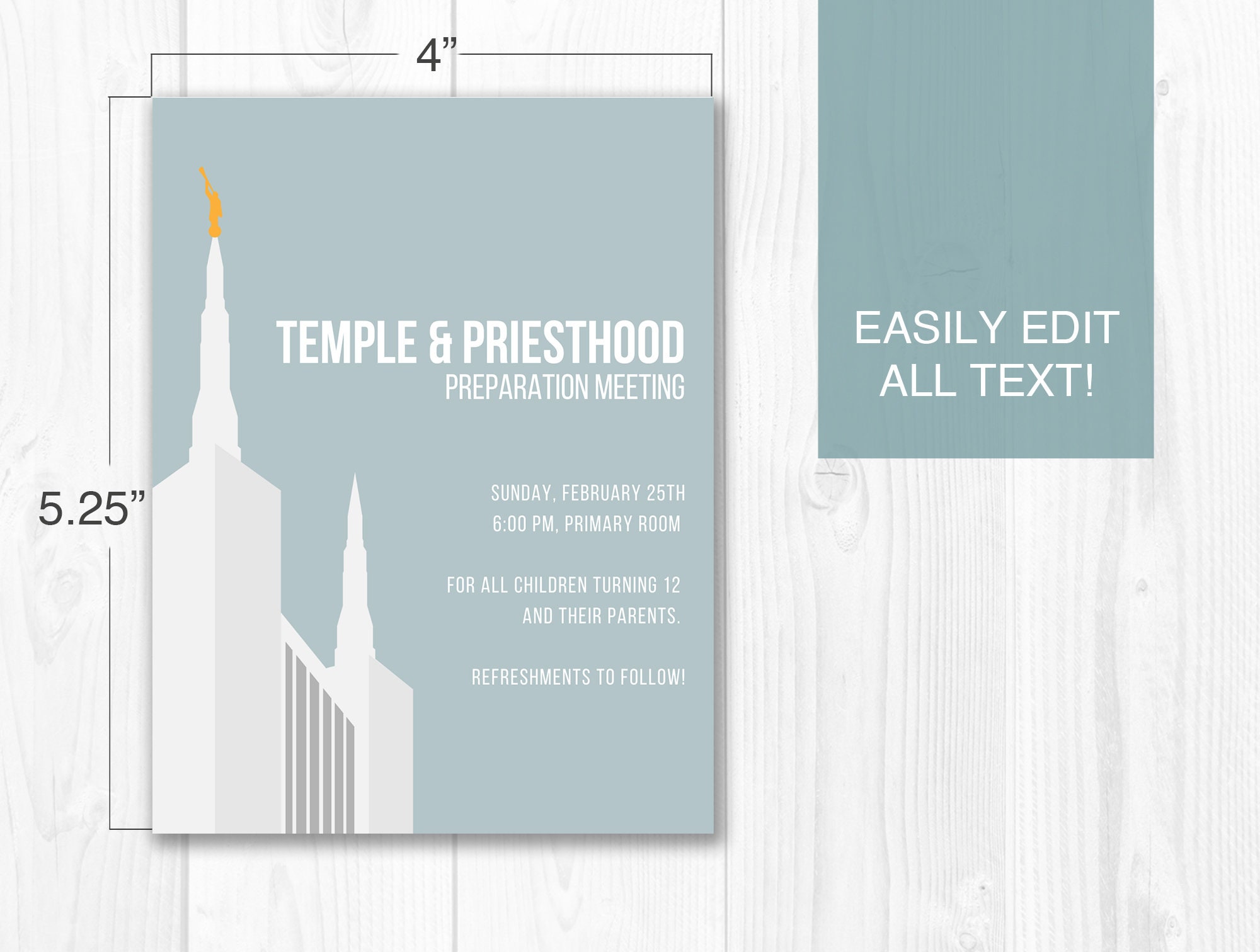 Temple and Priesthood Preparation Meeting, LDS Primary Template, Temple ...