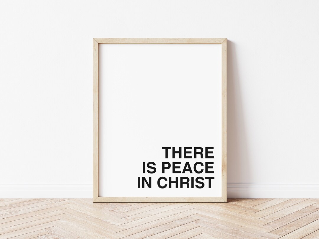 There is Peace in Christ, LDS Art, LDS Wall Décor, LDS Primary Art, Lds ...