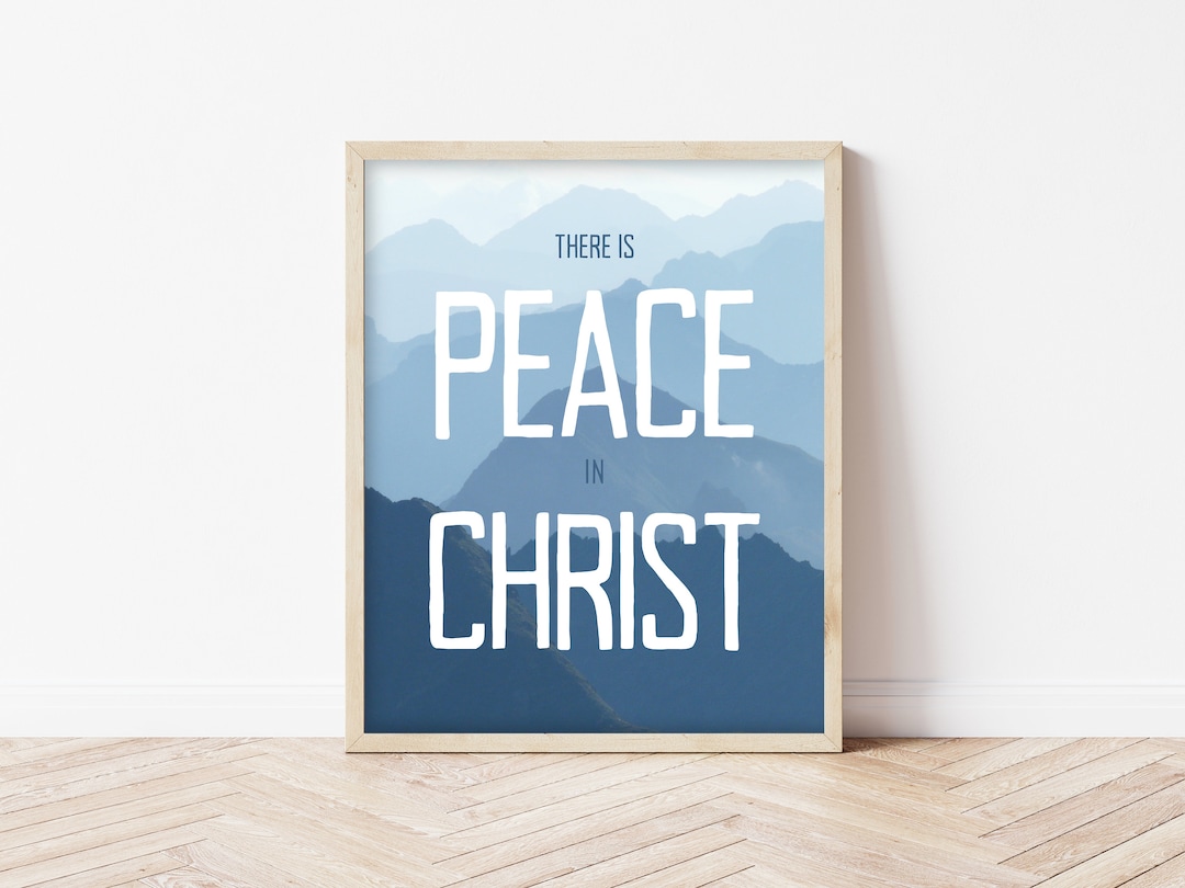 Peace in Christ, LDS Art, LDS Wall Décor, Lds Missionary Art, Lds ...