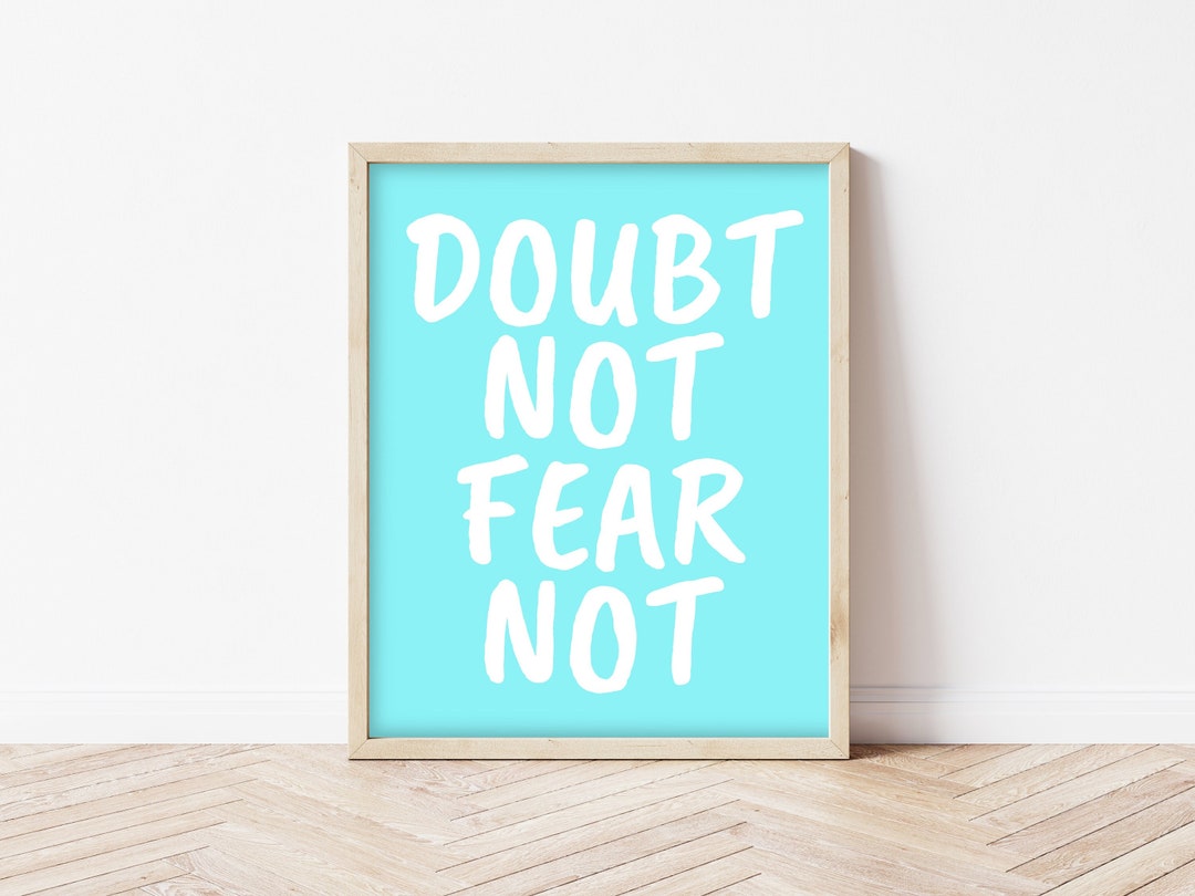 Doubt Not Fear Not, Bible Art, LDS Wall Décor, LDS Primary Art, Relief ...
