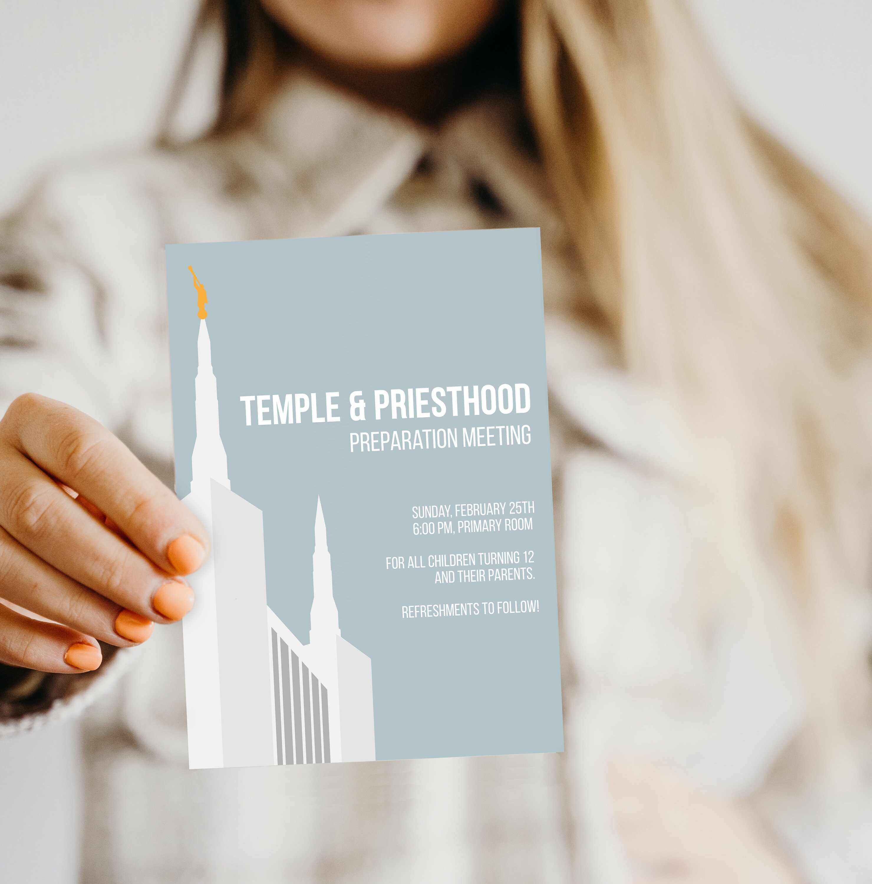 Temple and Priesthood Preparation Meeting, LDS Primary Template, Temple ...