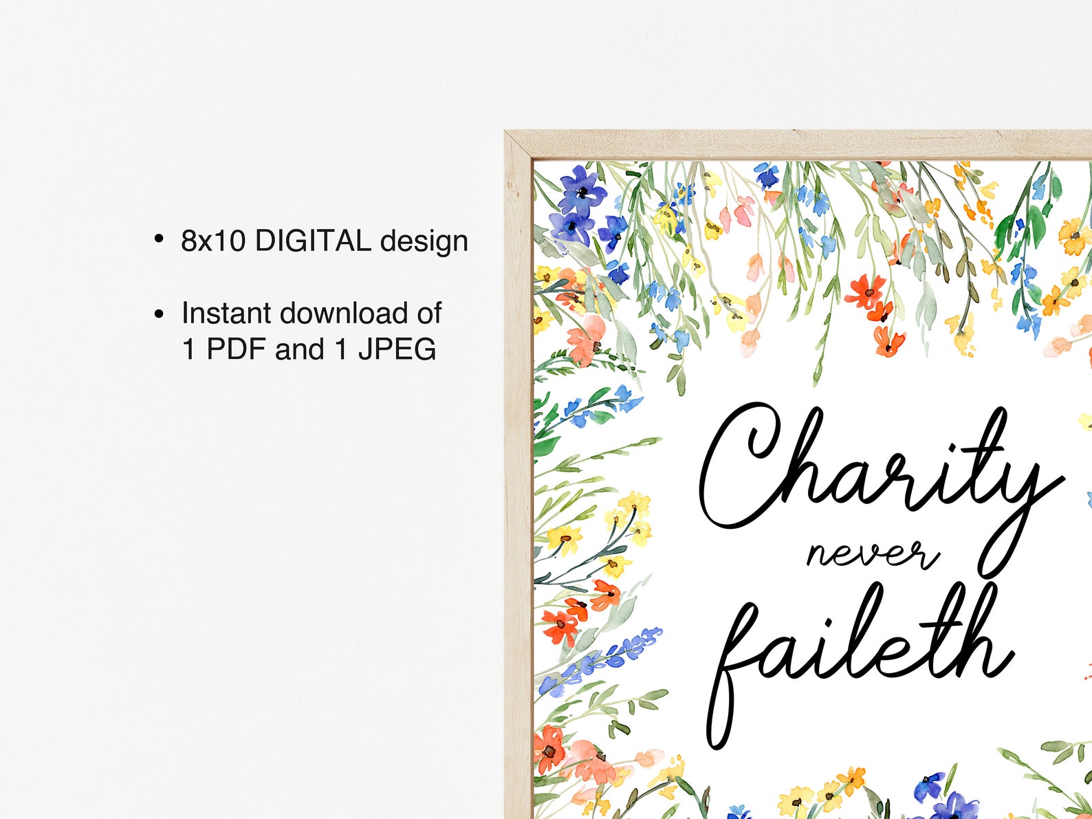 Relief Society, Charity Never Faileth, Lds Printable, Lds Art, Lds Wall ...