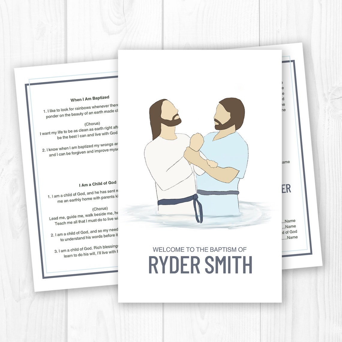 LDS Baptism, LDS Baptism Program, Baptism Program LDS, Lds Baptism ...