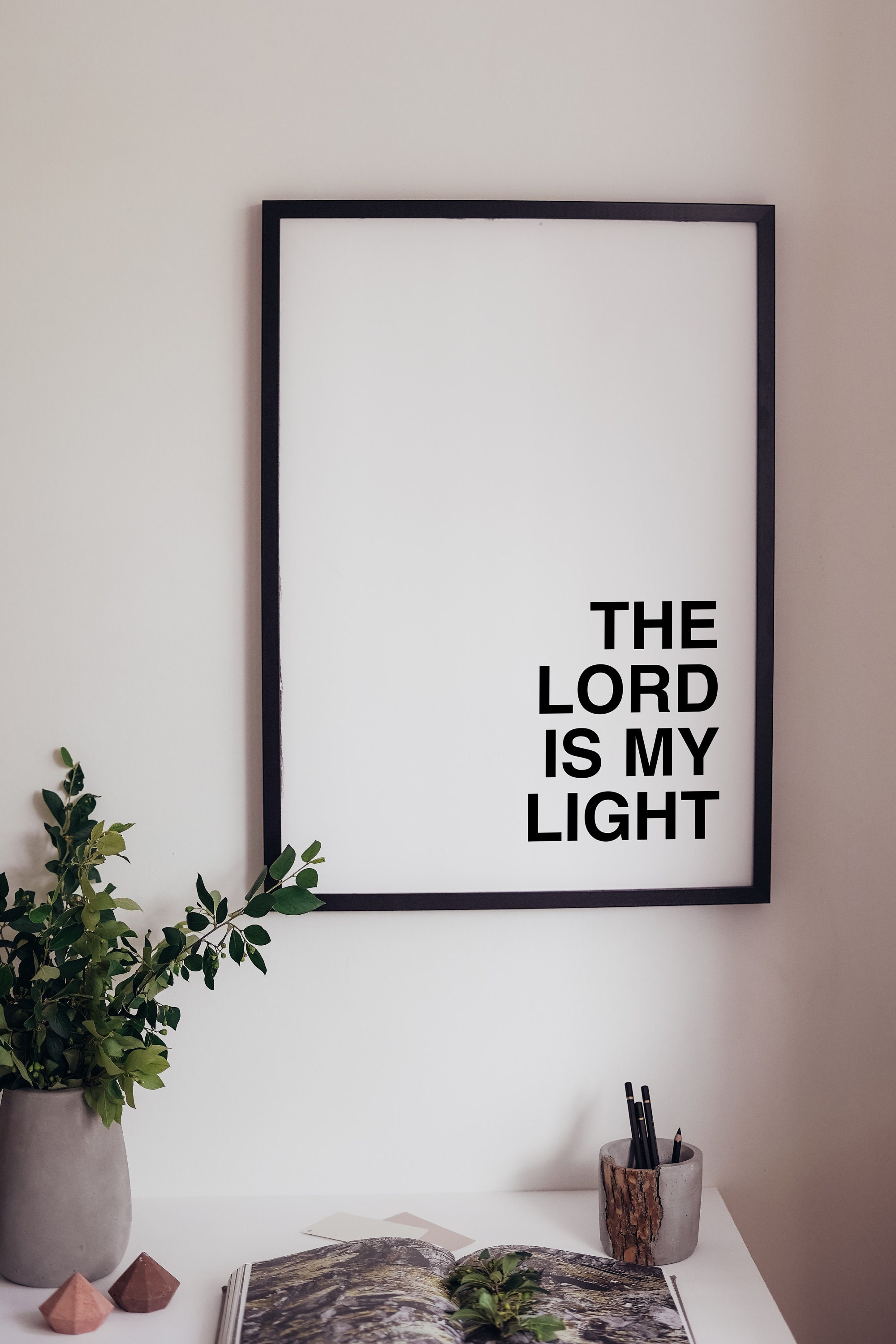 The Lord is My Light Print, LDS Art, LDS Wall Décor, LDS Primary Art ...