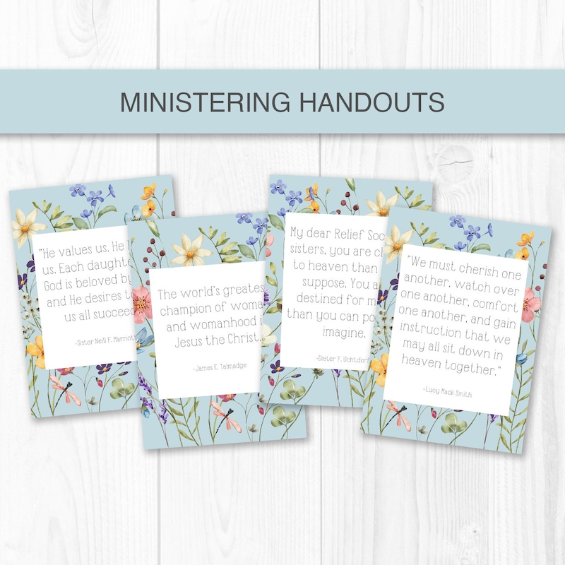 Ministering Handout - Etsy