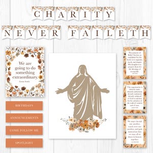 LDS Relief Society Bulletin Board, Ministering Notes, Wildflowers ...