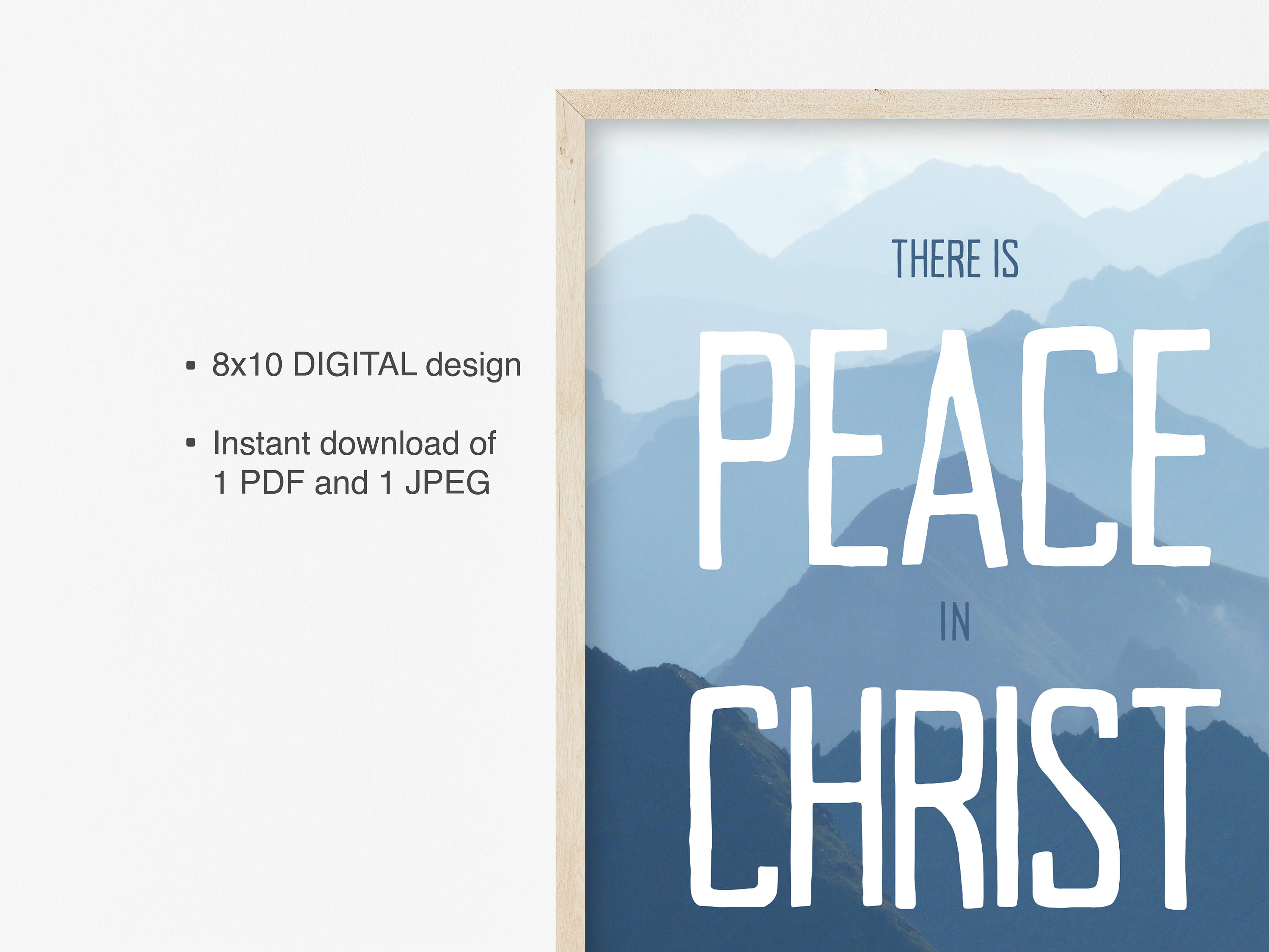 Peace in Christ, LDS Art, LDS Wall Décor, Lds Missionary Art, Lds ...