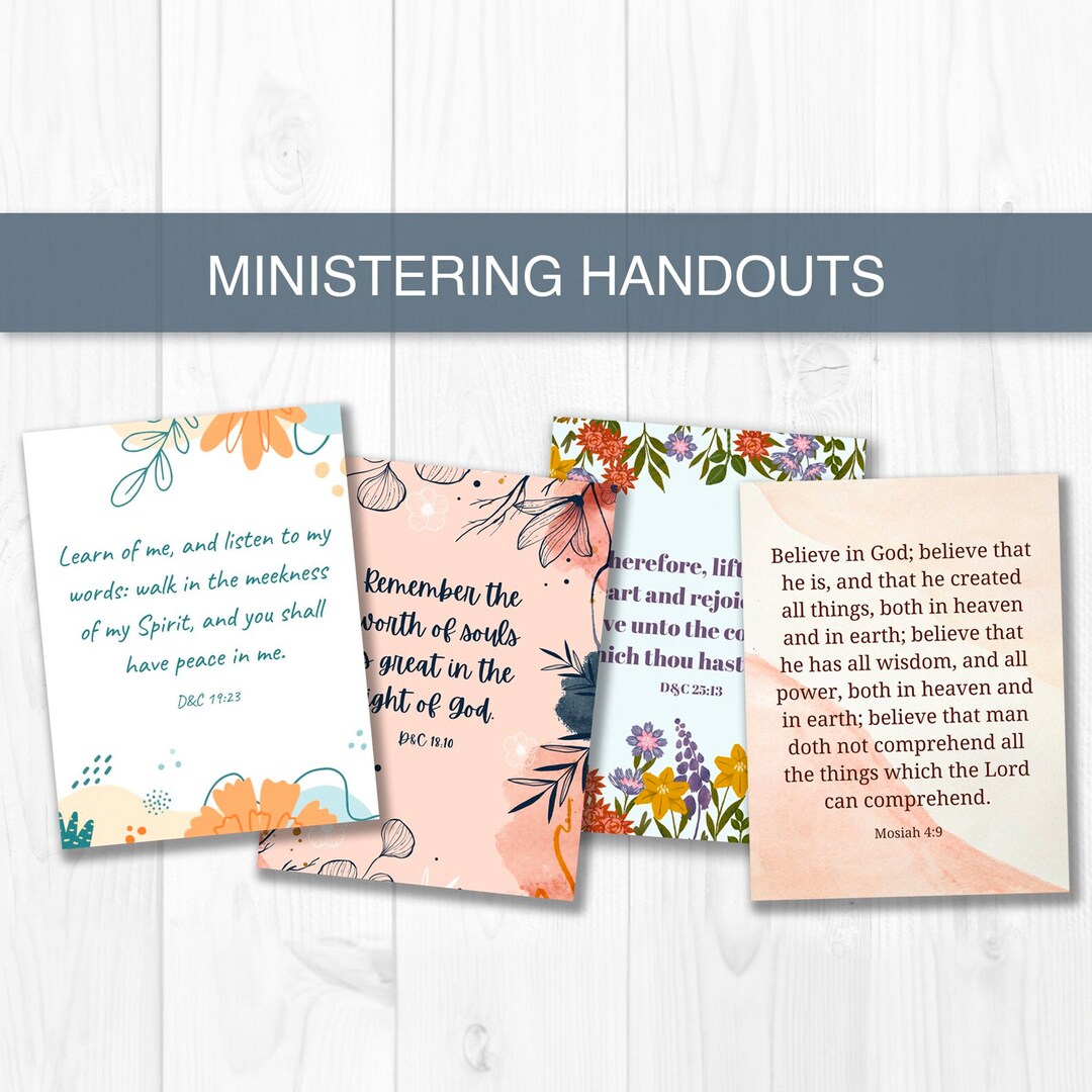 Relief Society, Ministering Notes LDS, Ministering Assignments ...