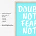 Doubt Not Fear Not, Bible Art, LDS Wall Décor, LDS Primary Art, Relief ...