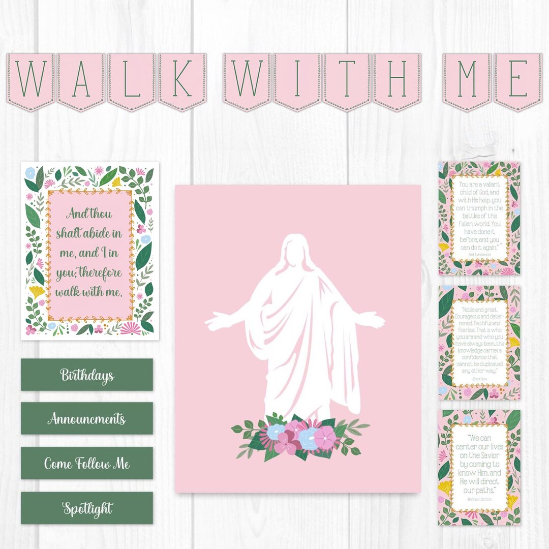 2026 LDS Youth Theme LDS Bulletin Board Young Women Look Unto Christ ...