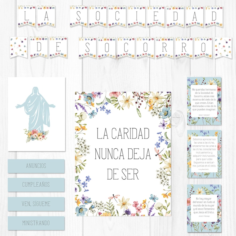 Spanish LDS Relief Society Bulletin Board, Español Ministering Notes ...
