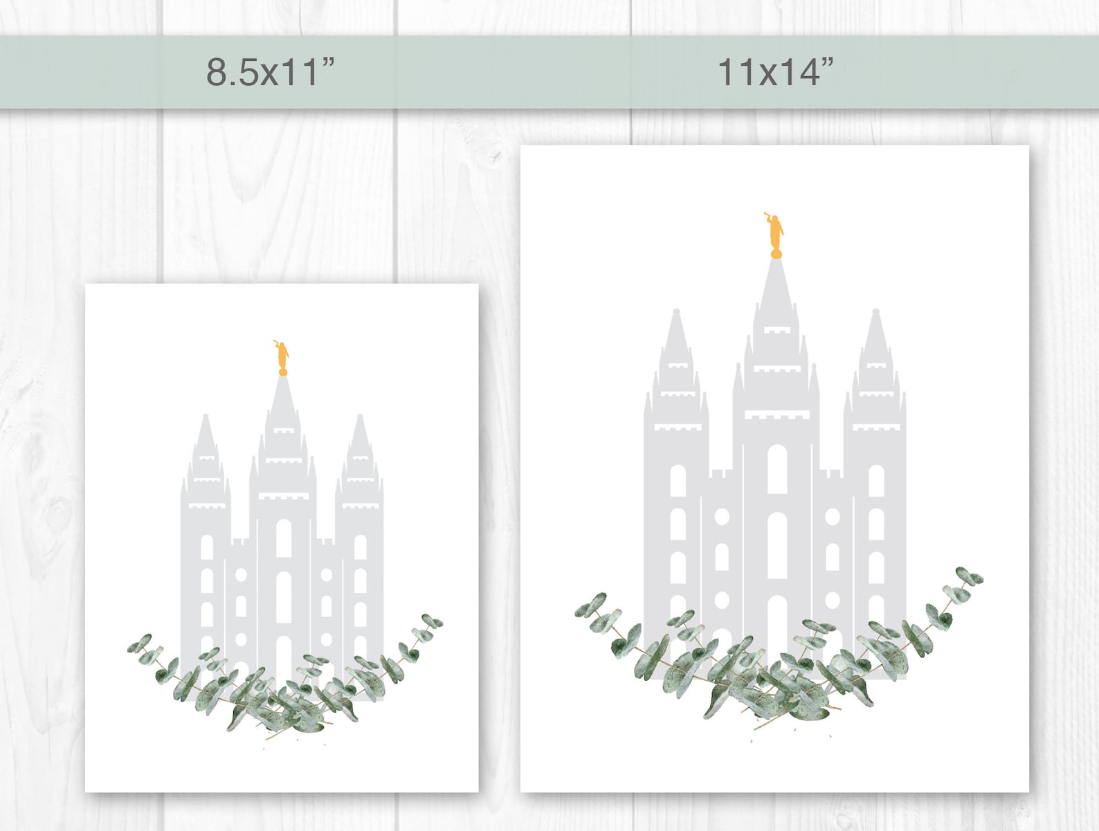 LDS Temple and Family History Bulletin Board, Eucalyptus Theme ...