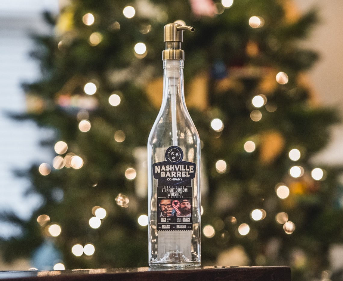 Rare Bourbon Bottle Soap Dispenser - Christmas, Birthday, Bourbon Gifts ...