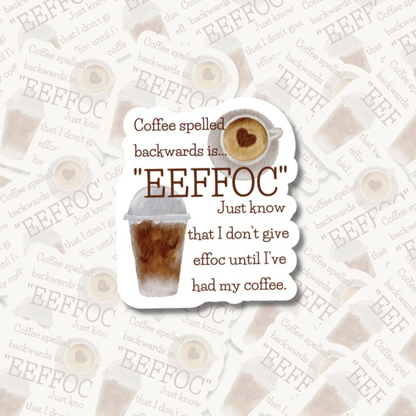 Coffee Cup Sticker - Etsy