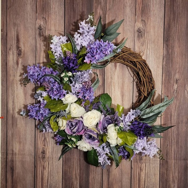 Spring Lilac Wreath - Etsy