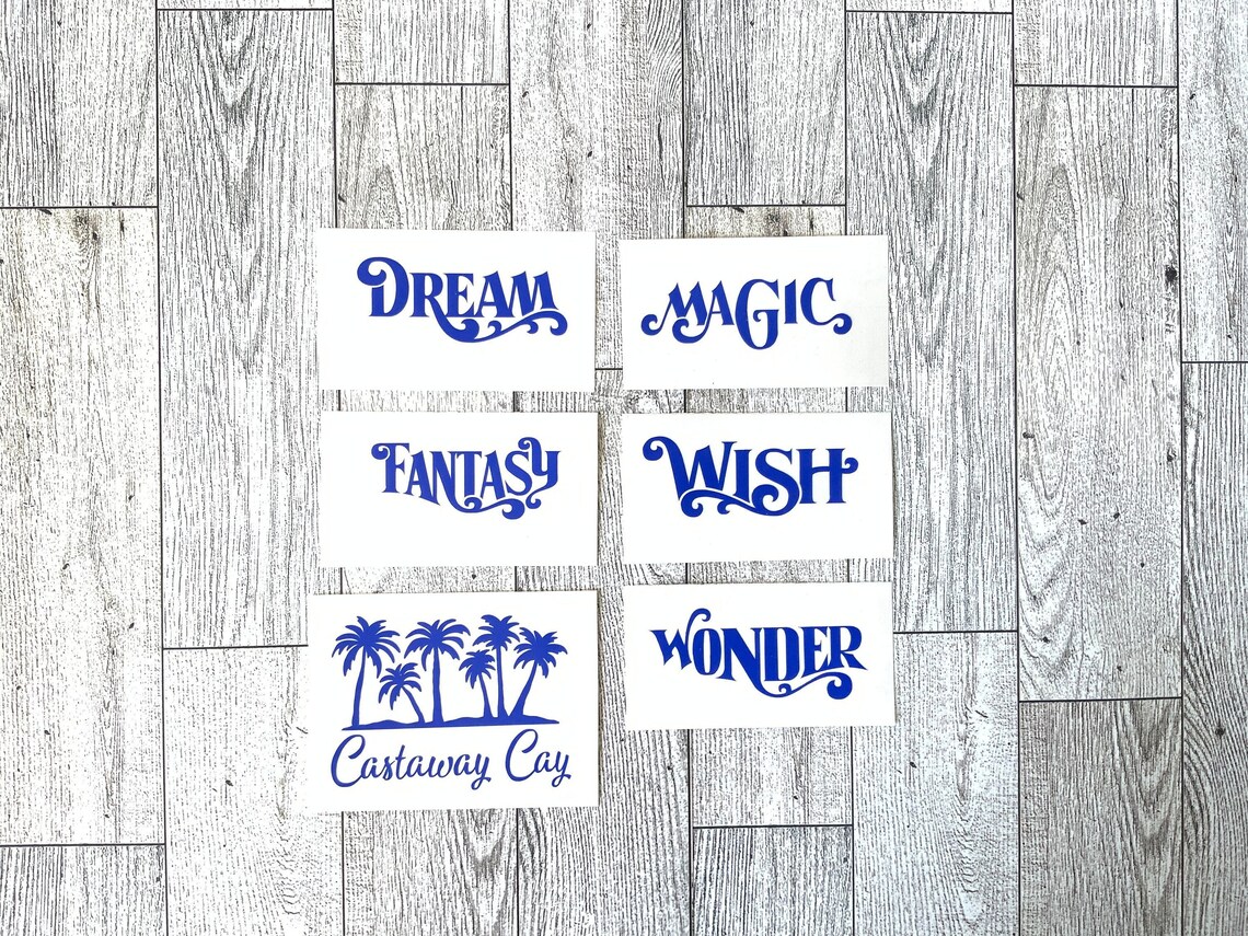 Disney Cruise Ship Decals Window Vinyl Bottle Decals - Etsy