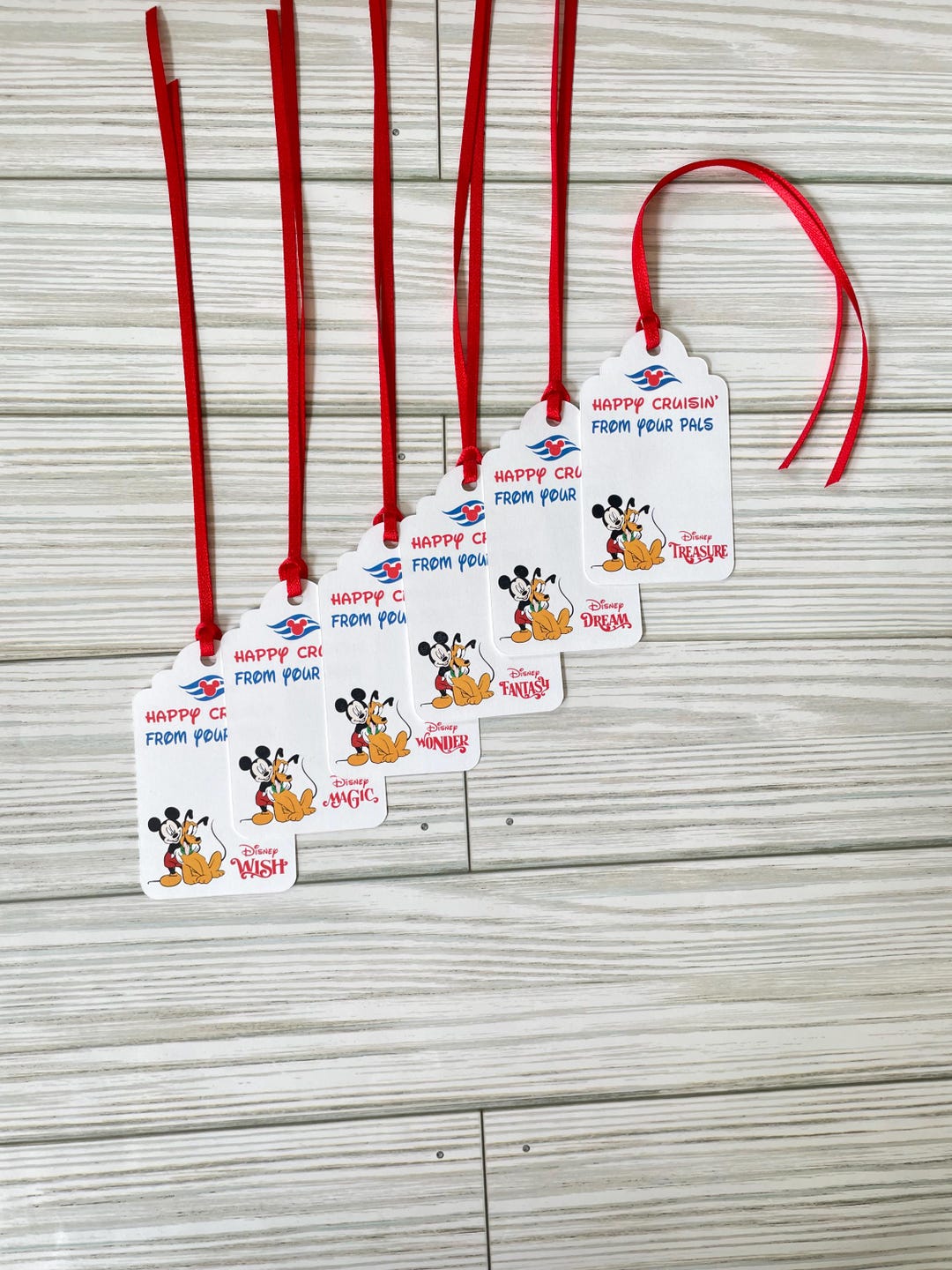Disney Mickey and Pluto Cruise Ship Gift Tag, Fe Gift Tag, Cabin Gift ...