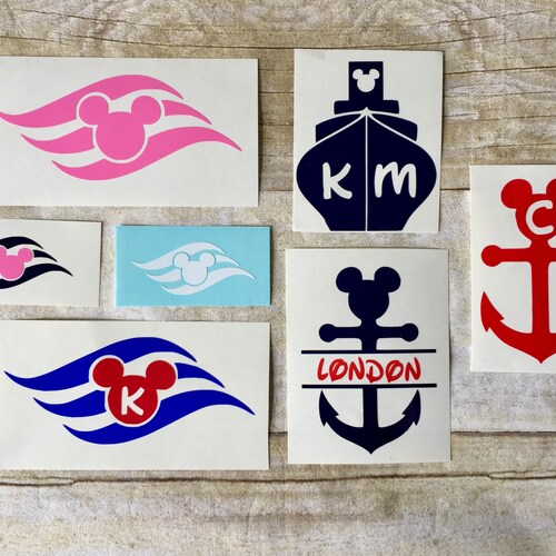 Disney Cruise Ship Decals Window Vinyl Bottle Decals - Etsy